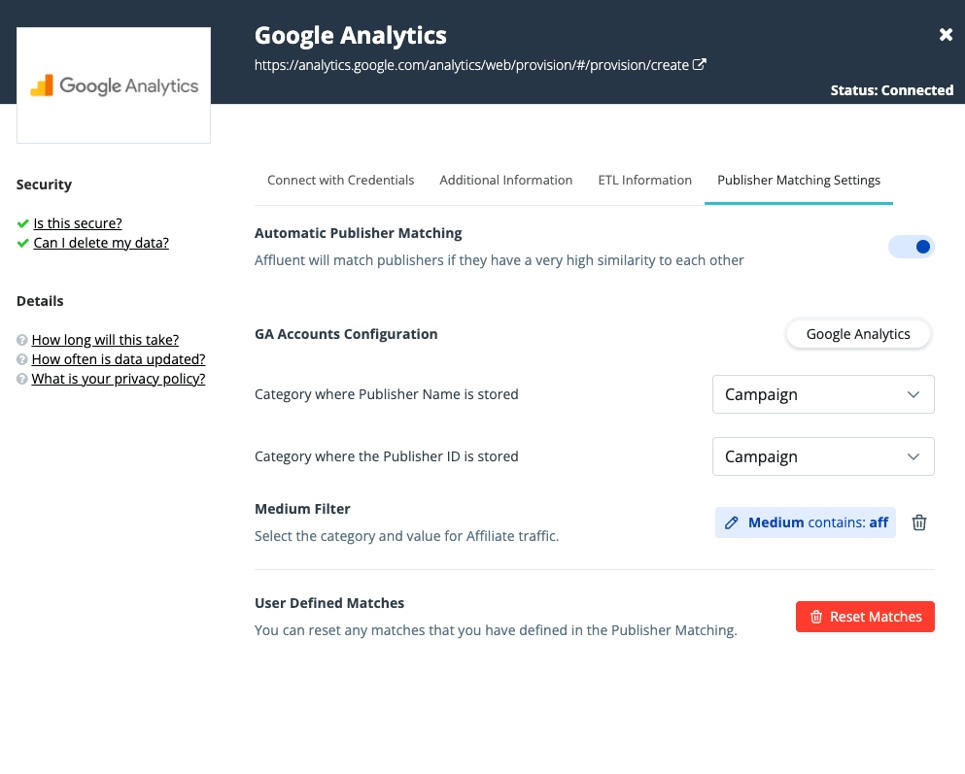 Combining Affiliate and Analytics Data into a Unified Report with Affluent